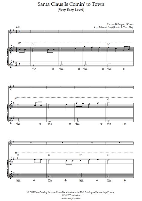 Santa Claus Is Comin To Town Very Easy Level With Orchestra Mariah