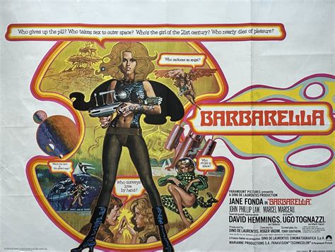Original Barbarella Movie Poster Jane Fonda Roger Vadim