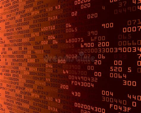 Orange Security Background With Hex Code Stock Vector Illustration Of