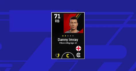 Danny Imray Efootball Stats