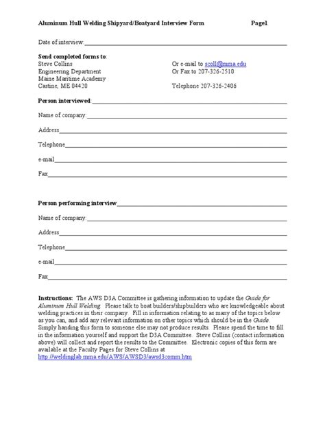 Alum Hull Weld Interview 2 Pdf Welding Construction