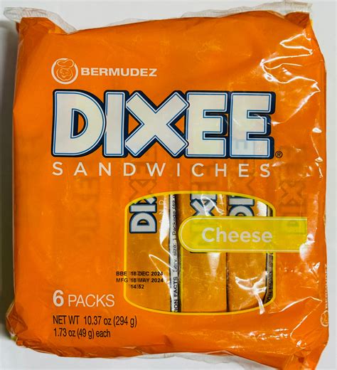 Bermudez Dixee Sandwich Cookies 6 Units Cheese 49 G Unit Fedlin Limited