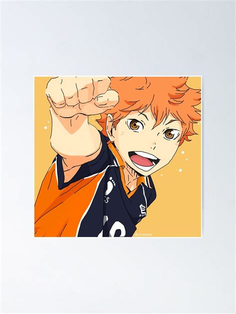 Hinata Haikyuu Poster By Skyezara Redbubble
