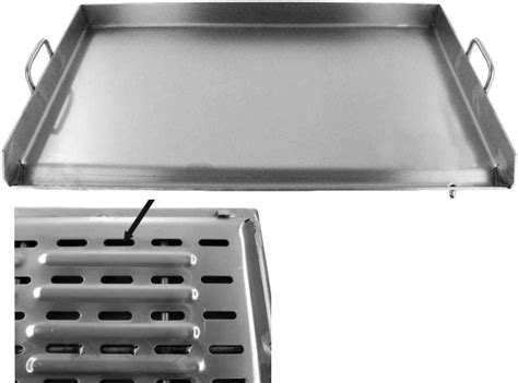32 Stainless Steel Griddle Flat Top Grill Tacos Reinforced Bracket Bottom Double Stove Heavy