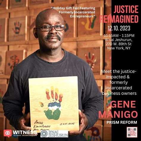 Evie Litwok On Linkedin Meet Gene Manigo Who Will Be Joining Us For Our Justice Reimagined”