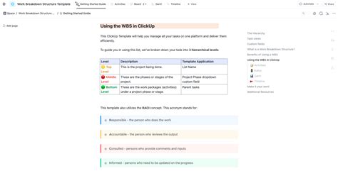 Free Work Breakdown Structure Templates In Excel ClickUp