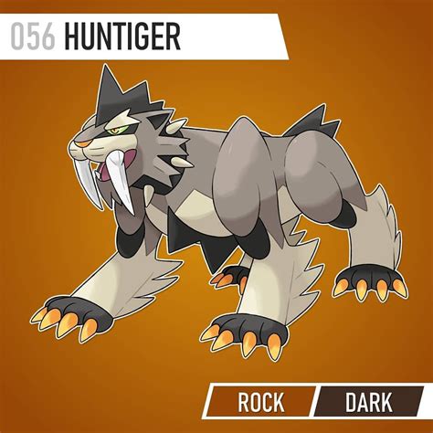 Kosta Region On Instagram “056 Huntiger Saber Tooth Pokémon Hunter