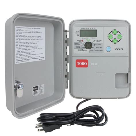 Toro Ddc Indooroutdoor 8 Station Controller 53808 The Home Depot