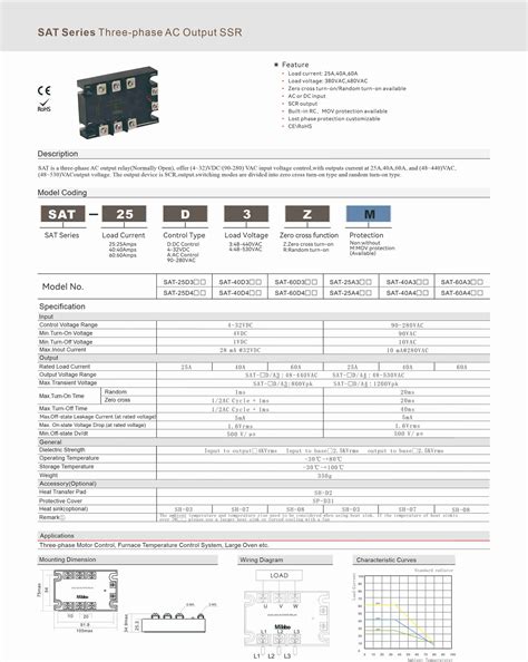 Oem Odm Sat Series Three Phase Ac Output Ssr Sat Series Three Phase Ac Output Ssr Manufacturer