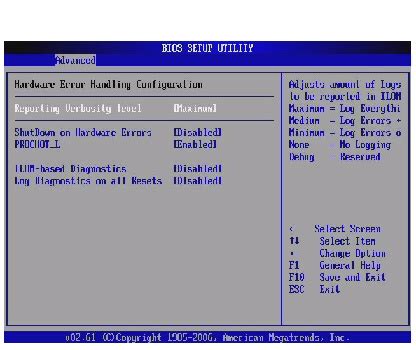 Bios Screens