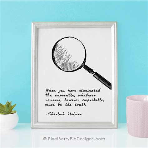 Sherlock Holmes Quotes Tattoo