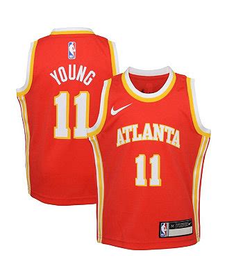 Preschool Boys Nike Trae Young Red Atlanta Hawks Swingman Player Jersey