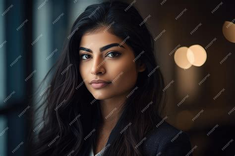 Premium Photo In Bright Modern Office A Young 18 Years Old Beautiful