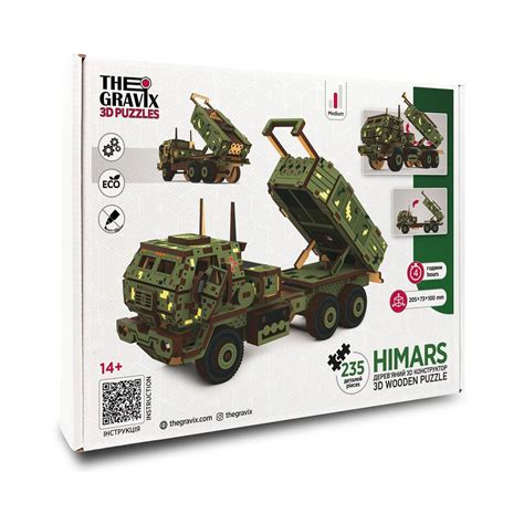 3d Wooden Himars Artillery System Puzzles For Adults Military Combat