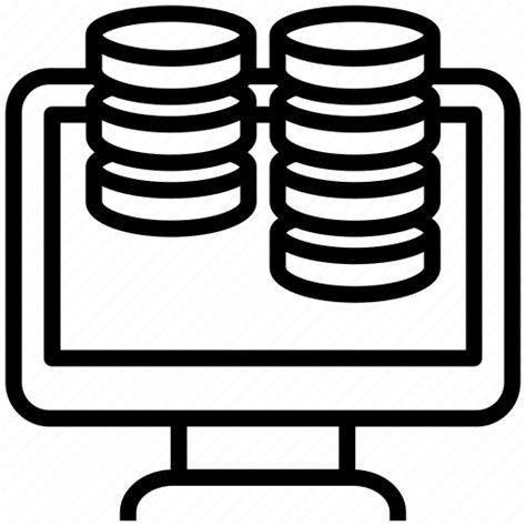 Data Analytics Money Coin Monitor Payment Financial Icon