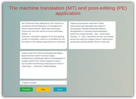 The Task Of Post Editing Machine Translation For The Low Resource Language