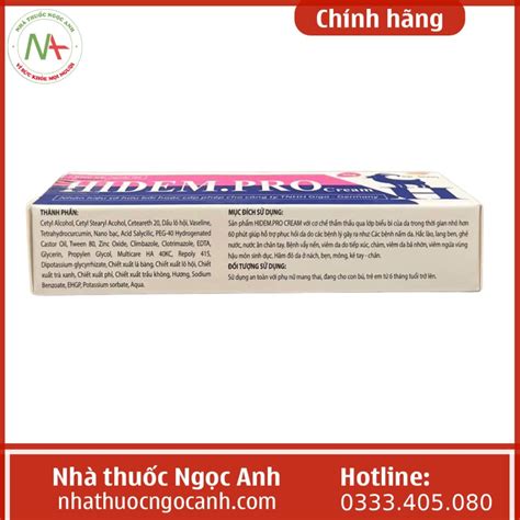 Hidempro Cream Có Tác Dụng Gì Có Tốt Không Giá Bao Nhiêu Mua ở đâu