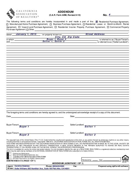 California Association Of Realtors Rental Agreement California Rental