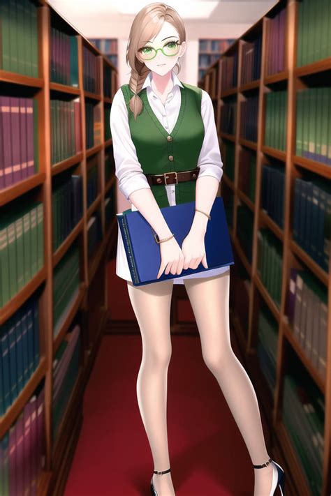 Light Brown Tied Up Braided Hair Green Eyes Lib By Varm209 On Deviantart