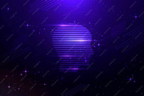 Premium Vector Gradient Brain Background