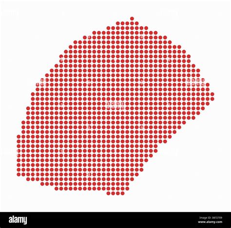 Monaco Dotted Map Digital Style Map Of The Country On White Background Monaco Shape With