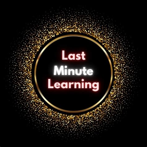 Last Minute Learning Youtube