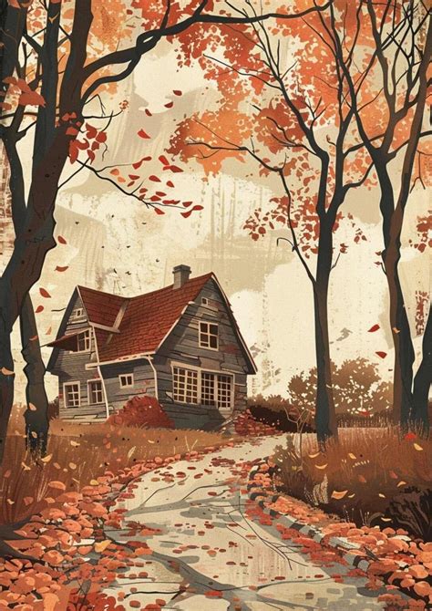 Pin By Aurore On Autumn Fall 🍂🍁 Vintage Poster Art Printable