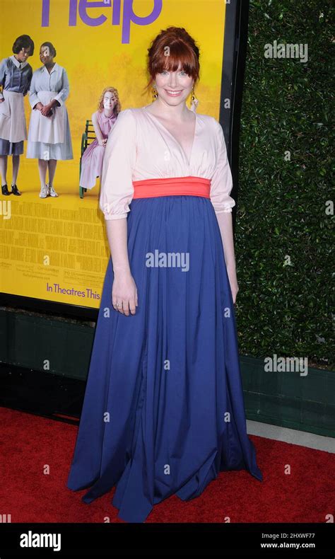 Bryce Dallas Howard At The Help World Premiere At The Samuel Goldwyn