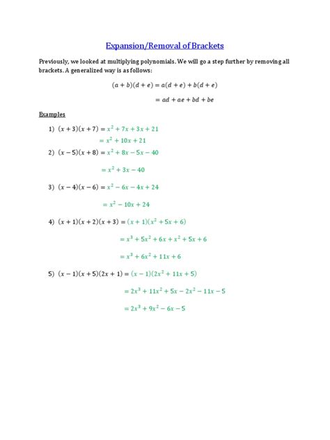 Pm Bracket Removal And Factorisation Pdf Pdf Factorization Mathematics Pm Bracket Removal And Factorisation Pdf Pdf Factorization Mathematics