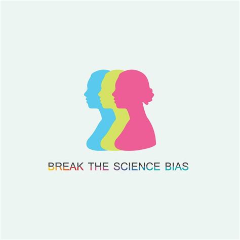 Break The Science Bias And International Women Day Design Graphic Vector Women Illustration