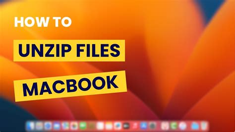 How To Unzip Files On Your Mac Super Easy Youtube