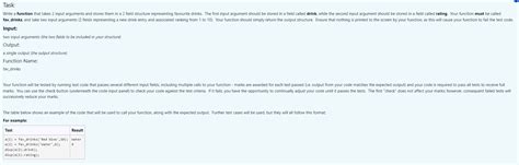 Solved Task Write A Function That Takes 2 Input Arguments