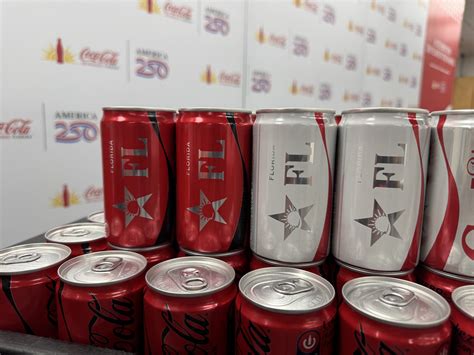 Coke Florida Unveils Limited Edition America250 Commemorative Cans