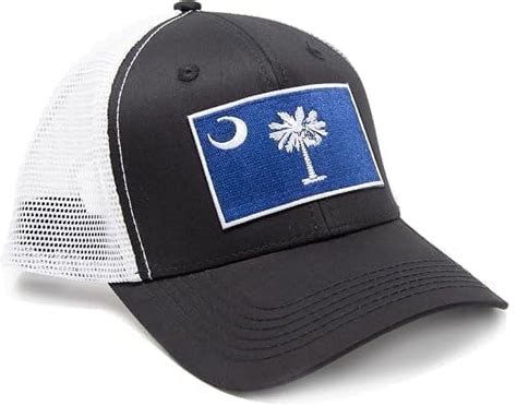South Carolina Flag Hat For Men And Women Palmetto Snapback Trucker