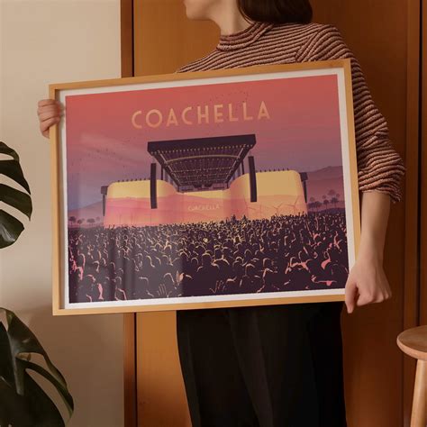 Coachella Music Festival California Poster Bucket List Prints