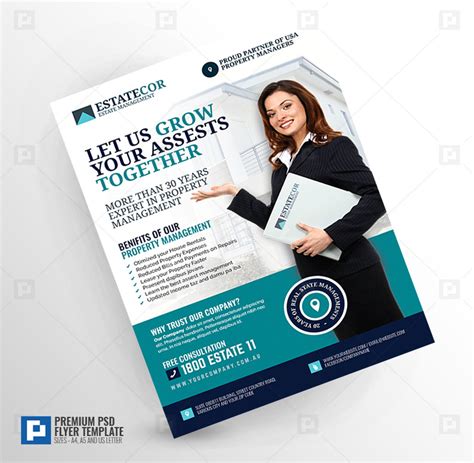 Asset And Real Estate Management Flyer Psdpixel