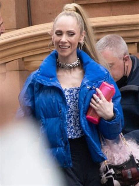 Ted Lasso S03 Juno Temple Blue Puffer Jacket Hlj