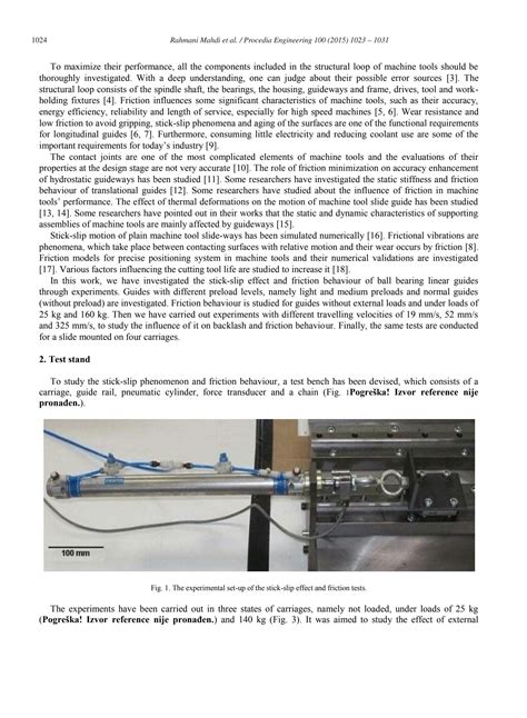 Solution Experimental Investigations On Stick Slip Phenomenon And