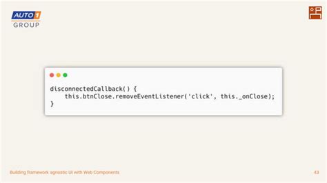Building Framework Agnostic Ui With Web Components Ppt