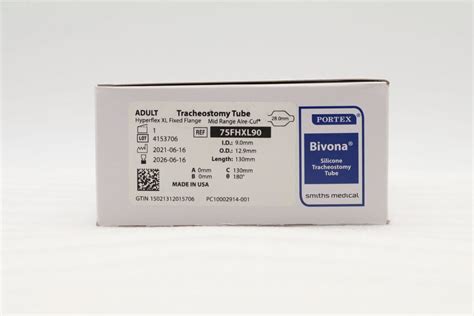 New Smiths Medical 75fhxl90 In Date Box Of 1 Portex Bivona