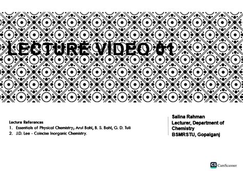 Che 205 Mot Part 01 Assignment General Science Studocu