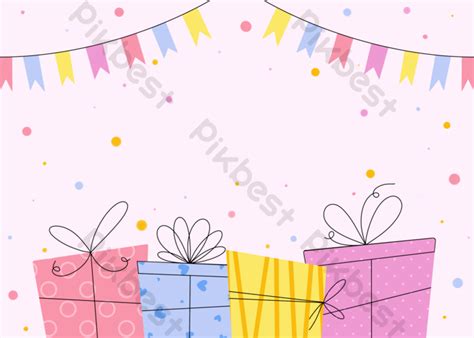 Cute Flags Pink Flag Birthday Background Psd Backgrounds Free