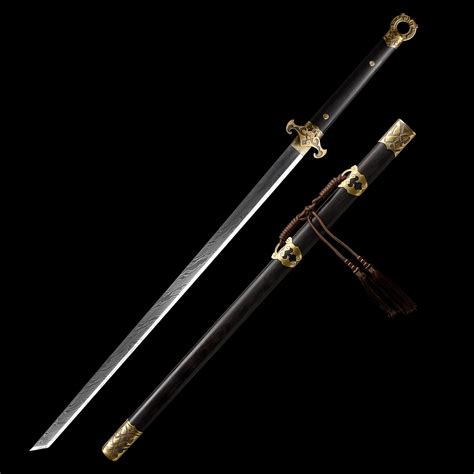 Handmade Chinese Tang Dao Sword Damascus Steel Truekatana