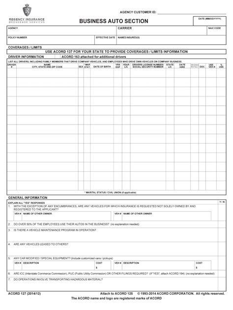Acord Form 25 Worksheets Library