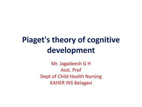 Ppt Piagets Theory Of Cognitive Development Powerpoint 43 Off