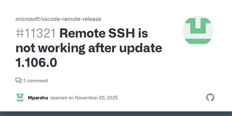 Remote Ssh Is Not Working After Update 11060 · Issue 11321 · Microsoftvscode Remote Release