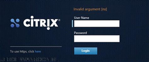 Netscaler Logon To Gui Error ‘invalid Argument Ns After Upgrading