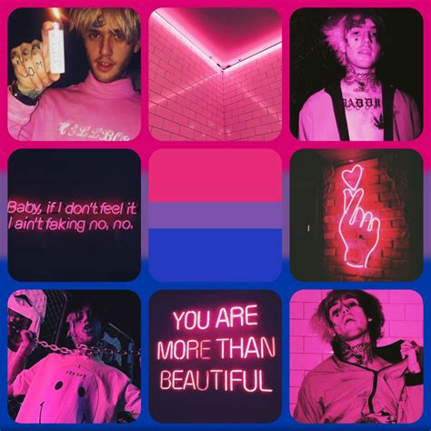 A Pink Bisexual Moodboard With A Lil Peep Theme For Duttyprettyting I Hope You Like It Want