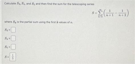 Solved Calculate S3s4 And S6 And Then Find The Sum For The