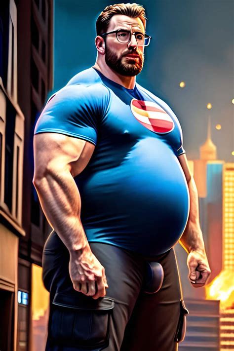 Chris Evans Fat Muscle Giant With Glasses By Wildguy2005 On Deviantart